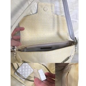 Givenchy | Bags | Givenchy Yellow Monogram Canvas Leather Bag | Poshmark